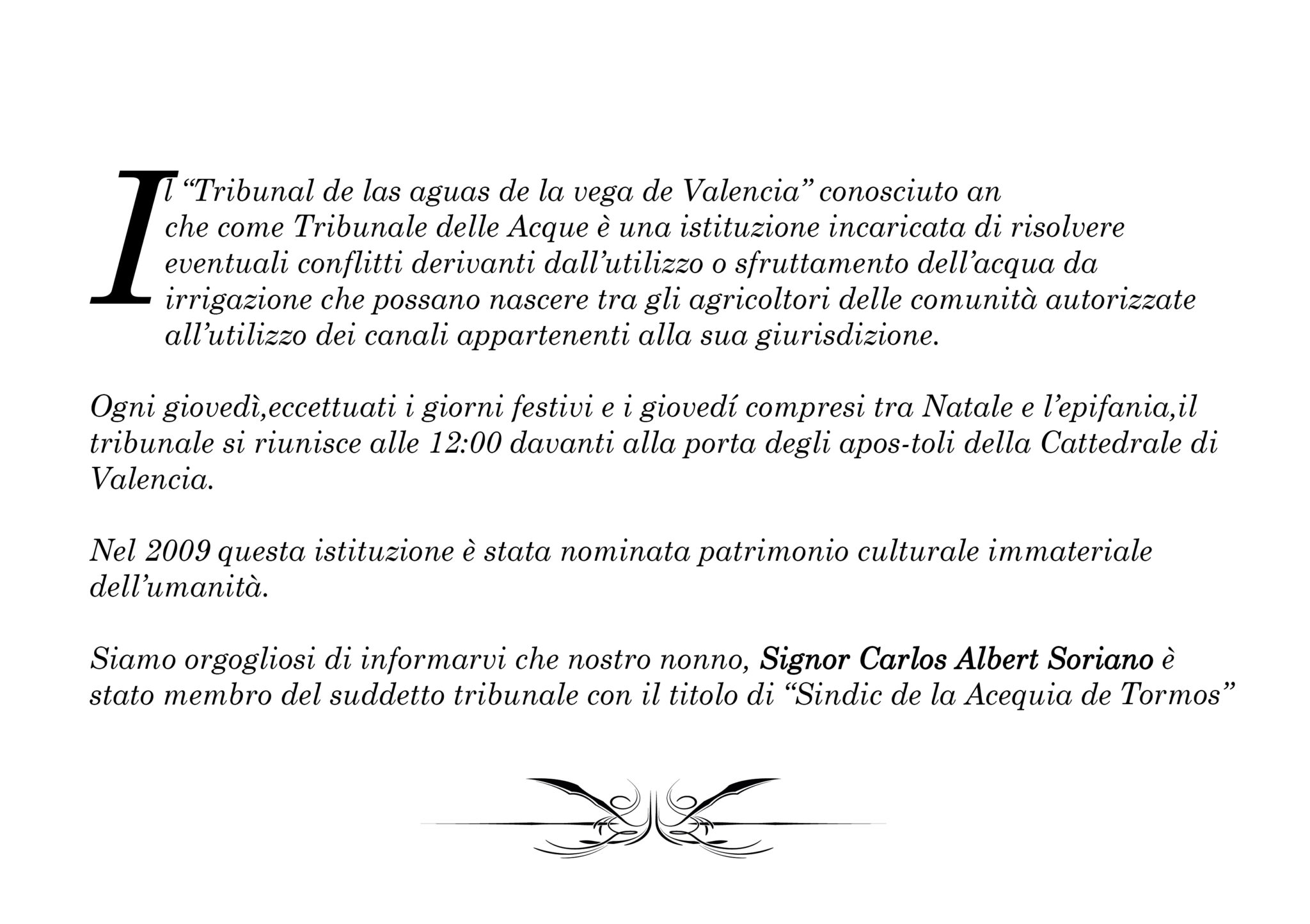 Bertal y El tribunal de las Aguas de Valencia - Bertal